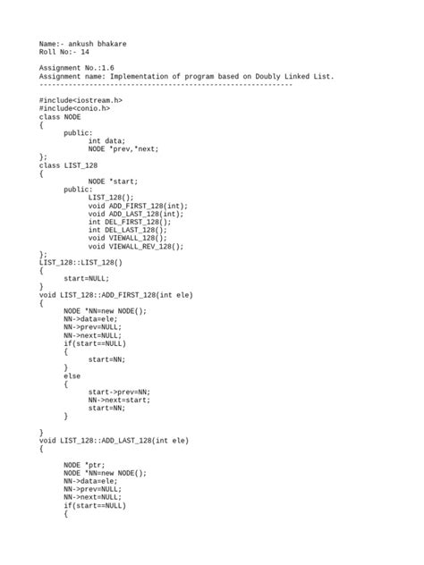 10 Doubly Linkedlist Pdf Computer Programming Algorithms And
