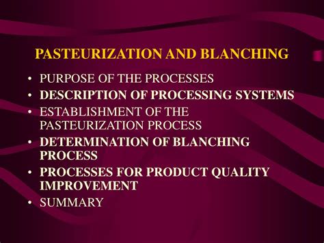 Ppt Pasteurization And Blanching Powerpoint Presentation Free Download Id 419899