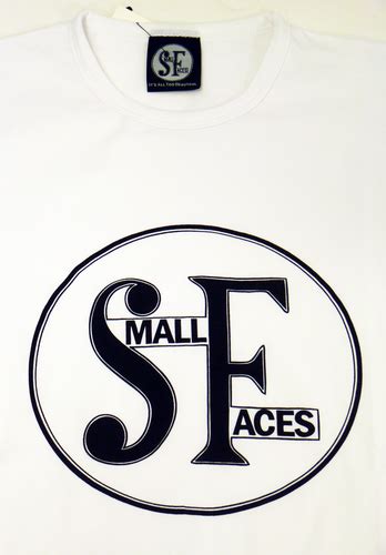 Small Faces Retro 60s Mod Drum Logo T Shirt W