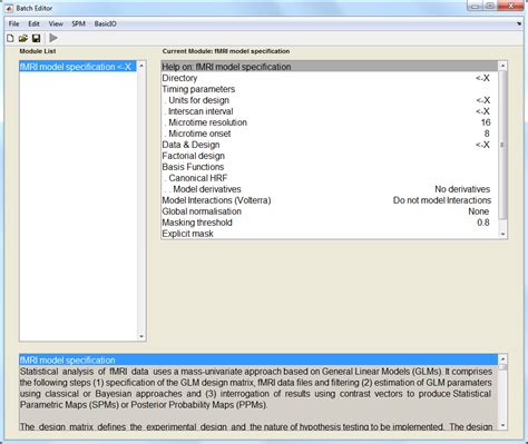 Fmri Model Specification Spm Documentation