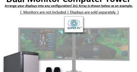 Multi Monitor Tips And Tricks Super Pc Dual Monitor Workstation Computer System Th Gen