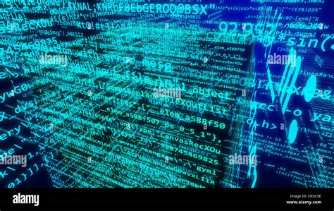 3d Illustration Of Computer Source Code Programmer Script Developer On