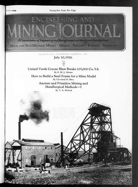 Engineering And Mining Journal 1926 07 10 Vol 122 Iss 2 Free