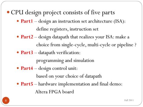 Ppt Computer Architecture And Design Elec 52006200 Class Project