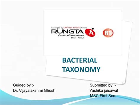 Bacterial Taxonomypptx