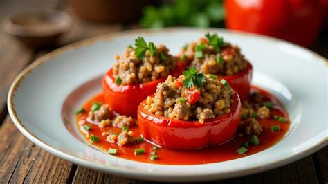 Speca Të Mbushura Gefüllte Paprika Creatable Rezept Für Anfänger