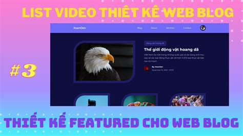 Frontend 3 Thiết Kế Featured Cho Trang Web Blog Youtube