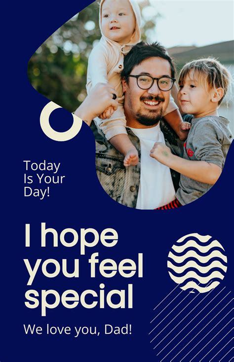 Free Fathers Day Poster Templates Editable And Printable