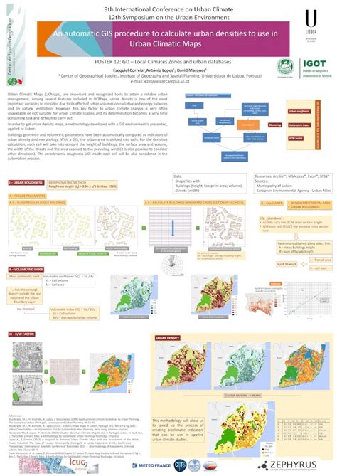 Pdf An Automatic Gis Procedure To Calculate Urban Densities To