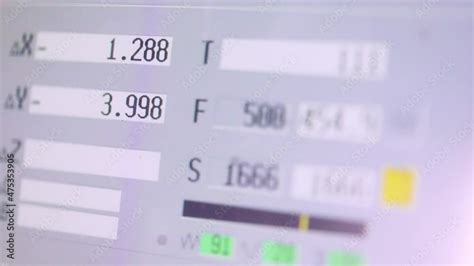 Cnc Machine Monitor Control Panel Of Cnc Machine In Factories Modern