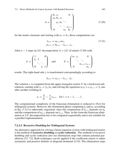 Recursive Doubling Equations Pdf Matrix Mathematics System Of