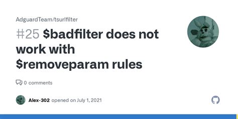 Badfilter Does Not Work With Removeparam Rules · Issue 25
