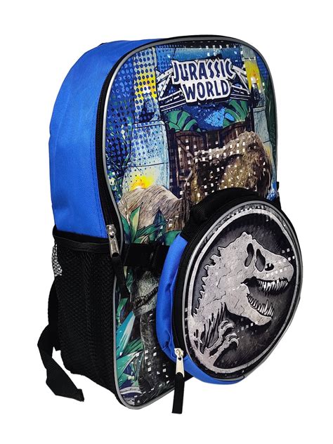 Jurassic World Park Backpack 16 Inch Insulated Lunch Bag Dinosaur T