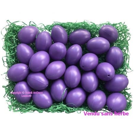 Xxl Bag Of 250 Purple Plastic Eggs Height 6 Cm Easter Decoration And