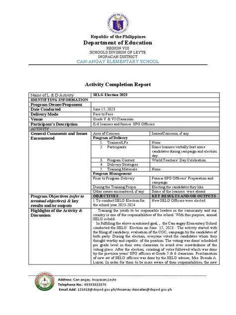 Acr Selg Election 2023 Download Free Pdf Government