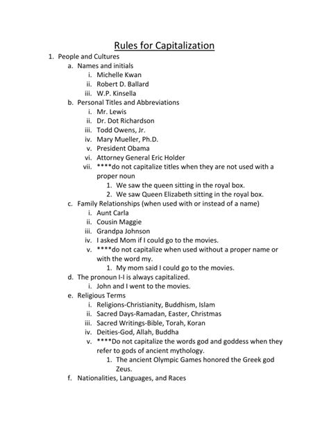Capitalization Rules Guide To Proper Usage