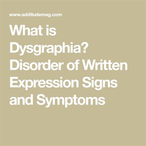 What Is Dysgraphia Dysgraphia Dysgraphia Symptoms Learning Disorder
