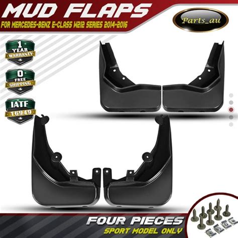 4x Splash Guard Mud Flaps For Mercedes Benz W212 E200 E250 E300 E350 14