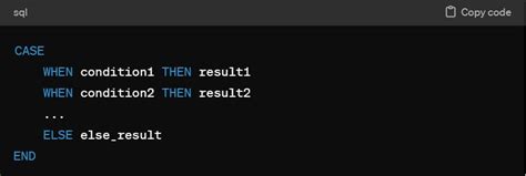 Understanding The ‘case When Statement In Sql By Dominion Jaja Apr