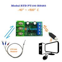 Review Produk RTD PT Transmitter RS Modbus RTD Modul Temperature Sensor RS Tokopedia