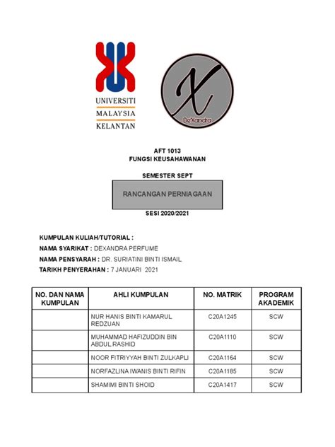 Bp Kumpulan6 Dexandra Perfume 16dec2020 Pdf