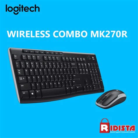 Jual Logitech Wireless Combo Keyboard Dan Mouse Wireless Mk270r Garansi Resmi Di Lapak Ridista