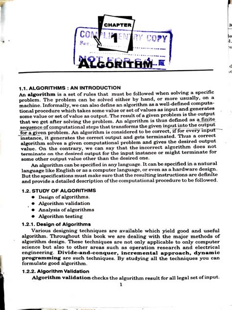 dsa notes pdf algorithms time complexity