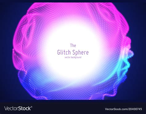 abstract sphere particles points array royalty free vector