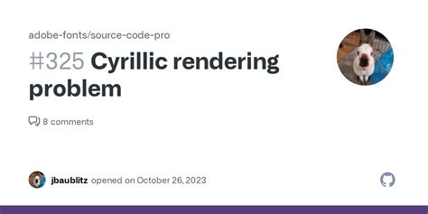 Cyrillic Rendering Problem · Issue 325 · Adobe Fontssource Code Pro · Github