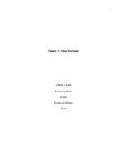 Chapter 3 - Study Questions.docx - 1 Chapter 3 - Study Questions ...