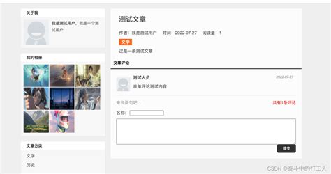 使用django搭建博客网站（十五）网站测试 基于django的个人博客系统的设计和实现的测试 csdn博客