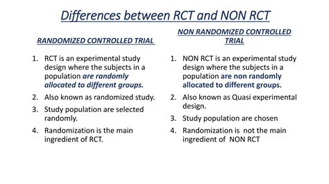 Non Randomized Controlled Trial Pptx