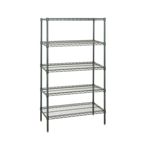 Quantum Storage Systems Wire Shelving 24x48x74 Proform Green