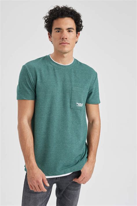 Green Man Regular Fit Crew Neck Printed T Shirt 2799414 Defacto