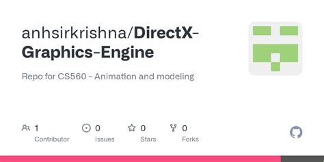 Github Anhsirkrishna Directx Graphics Engine Repo For Cs560 Animation And Modeling