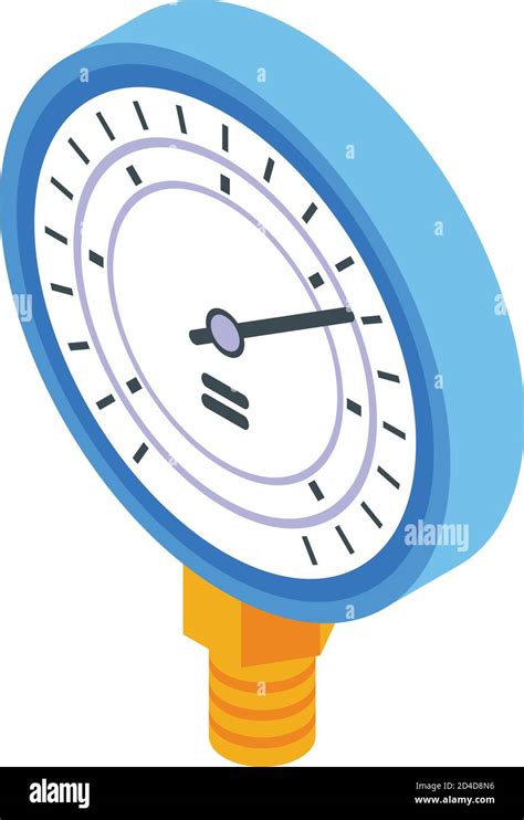 Manometer Gauge Icon Isometric Style Stock Vector Image Art Alamy