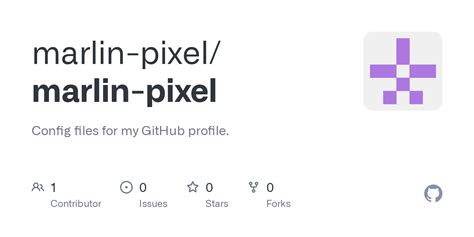 GitHub Marlin Pixel Marlin Pixel Config Files For My GitHub Profile