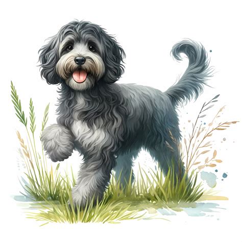 Black And Grey Cockapoo Clipart 11 High Quality S Digital Download