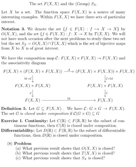 solved the set f x x and the group s x let x be a set