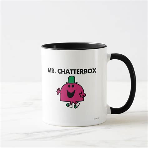 Mr Chatterbox Waving Hello Ringer Mug Mugs Disney Mugs Custom Mugs