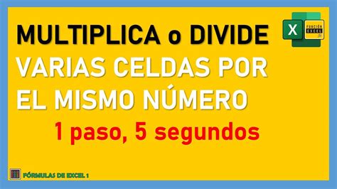 ¿cómo Multiplicar Varias Celdas A La Vez En Excel