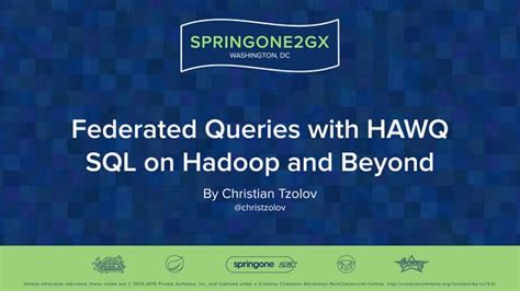 federated queries with hawq sql on hadoop and beyond pdf