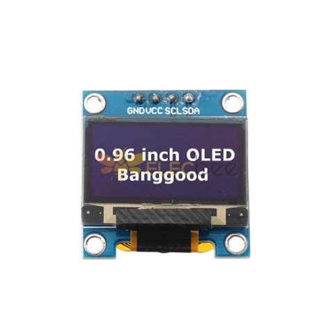 5 Peças Branco 096 Polegada Oled I2c Iic Display De Comunicação 12864