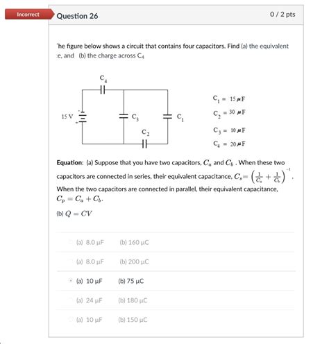 Solved He Figure Below Shows A Circuit That Contains Four Chegg