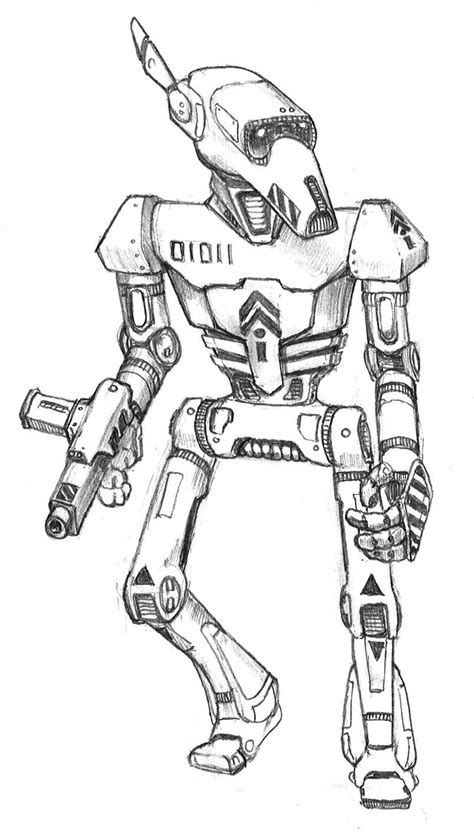Robot Drawing By Dragobabe DragoArt