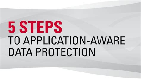 5 Steps To Application Aware Data Protection Aitechsdepot