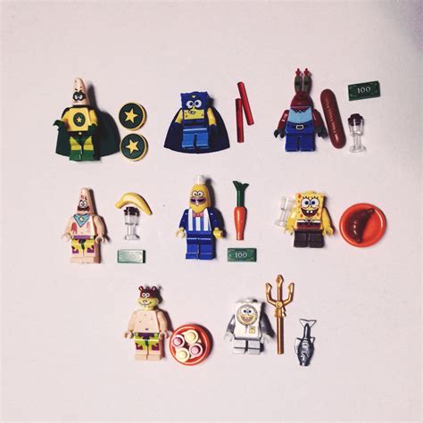 Spongebob Squarepants Custom Minifigures