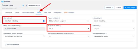 Creating Editable Tables Wpdatatables Tables And Charts Plugin
