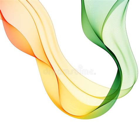 Abstract Smooth Color Wave Vector Curve Flow Motion Illustration Eps Stock Vector