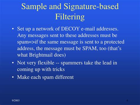 ppt classifying and filtering spam using search engines powerpoint